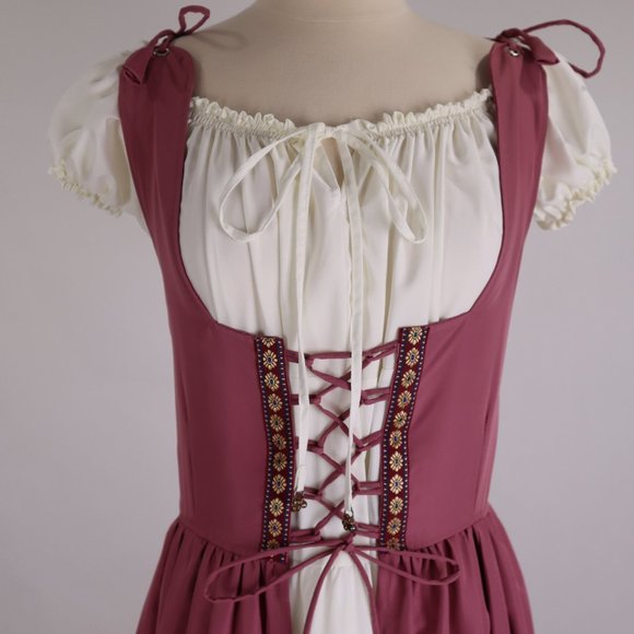 Dresses | Vtg Medievel Prairie Victorian Boho Corset Cottage Core ...